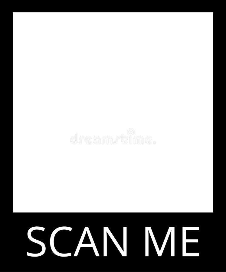QR Code Frame for Scanning. Scan Me Phone Tag. Template of QR Code for ...