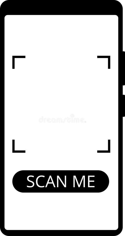 QR Code Frame for Scanning. Scan Me Phone Tag. Template of QR Code for Mobile App, Payment ...