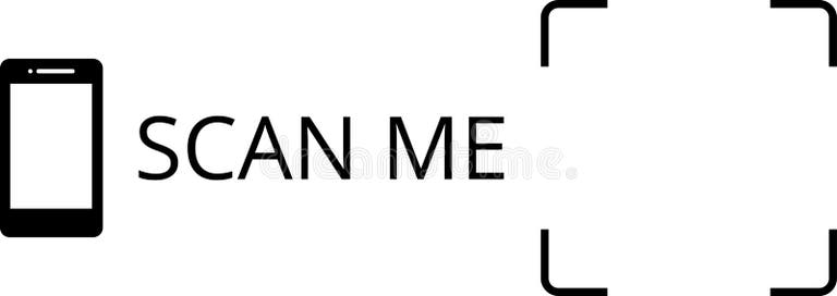 Scan Qr Code Icon. QR Code Frame for Scanning. Scan Me Phone Tag Stock ...
