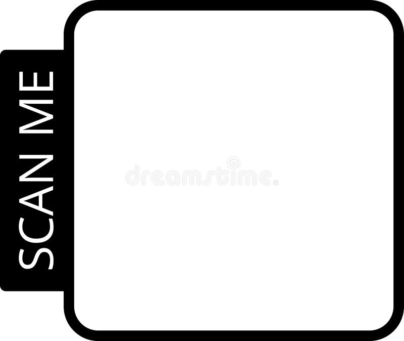 QR Code Frame for Scanning. Scan Me Phone Tag. Template of QR Code for Mobile App, Payment ...