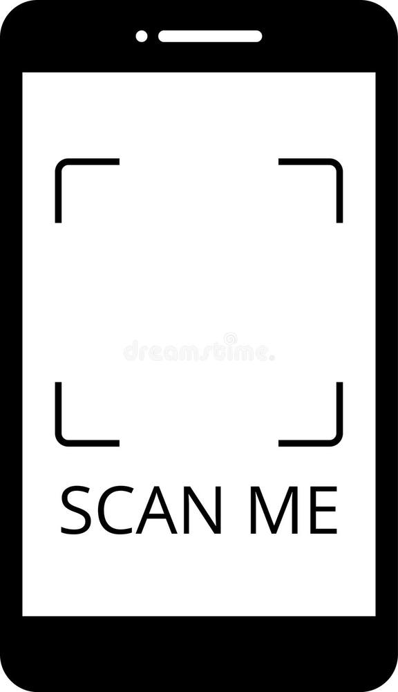Scan Qr Code Icon. QR Code Frame for Scanning. Scan Me Phone Tag Stock ...