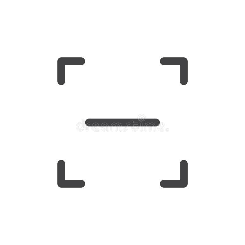 Scan Qr Code Icon Thin Outline Art Symbol Stock Vector - Illustration ...