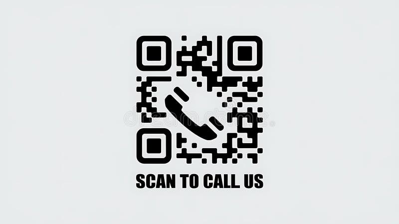 Scan QR Code Instant Call, Contact Us, Phone Number, Quick Access Stock Illustration ...