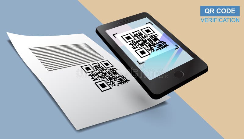 Scan QR code stock vector. Illustration of finance, customer - 185365440