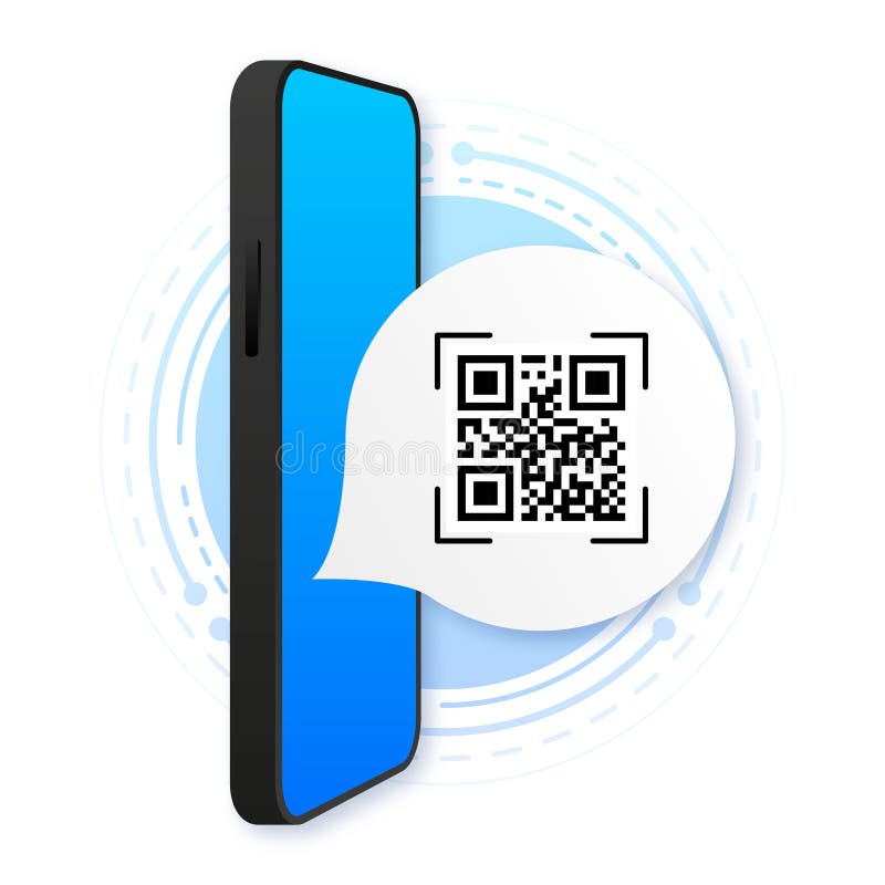Scan QR Code To Mobile Phone. Electronic, Digital Technology, Barcode ...