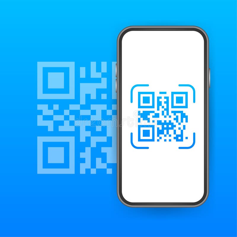 Scan QR Code To Mobile Phone. Electronic, Digital Technology, Barcode ...