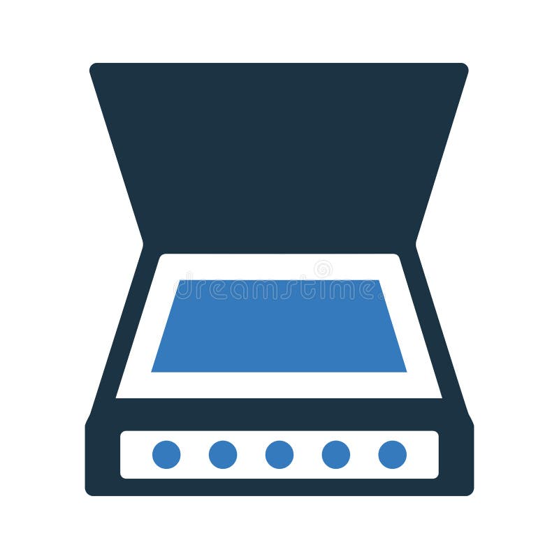Scan, Scanner Icon. Simple Editable Vector Design Isolated on a White ...