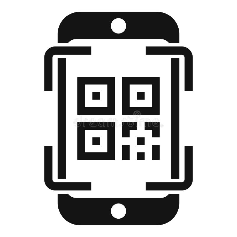 Scan Smart Check Icon Simple Vector. Pay Cell App Stock Vector ...