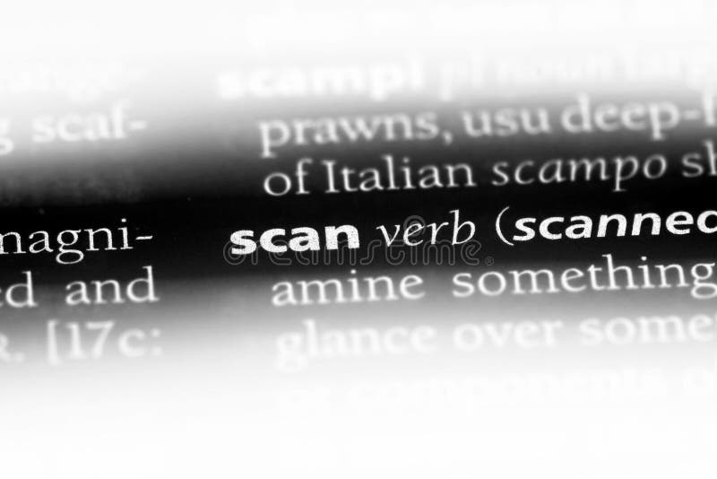 Scan stock photo. Image of english, concept, macro, printed - 126617068