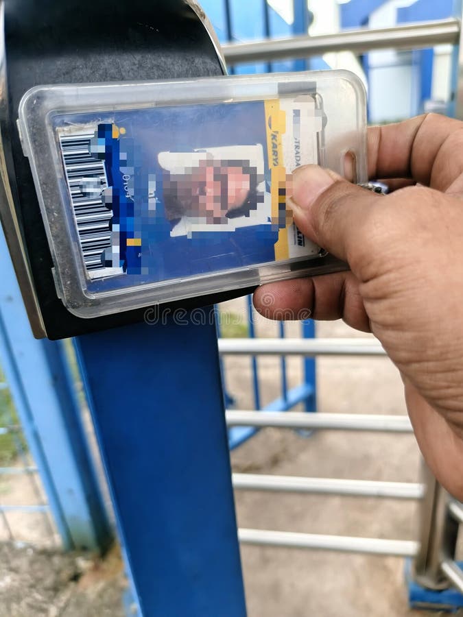 Scan worker entrance stock photo. Image of blue, iron - 387199834