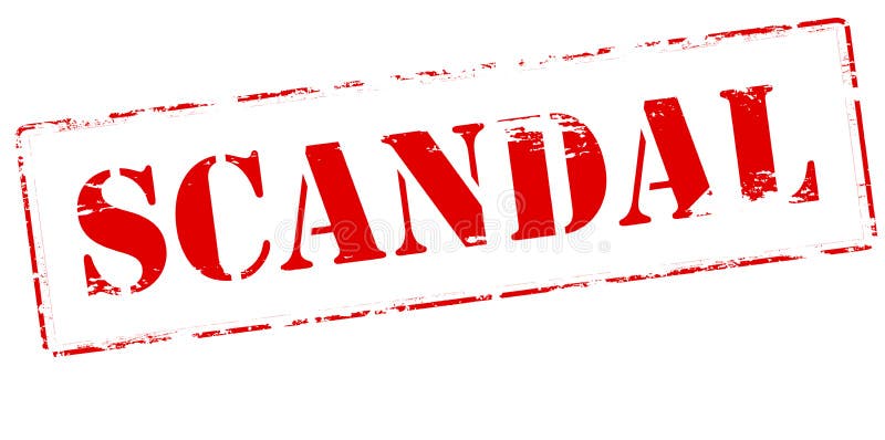 Scandal stock illustration. Illustration of rubber, stamp - 104340277