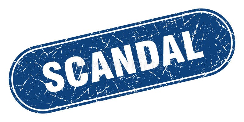 Scandal Sign Character Shows Publicized Incident Stock Illustration ...