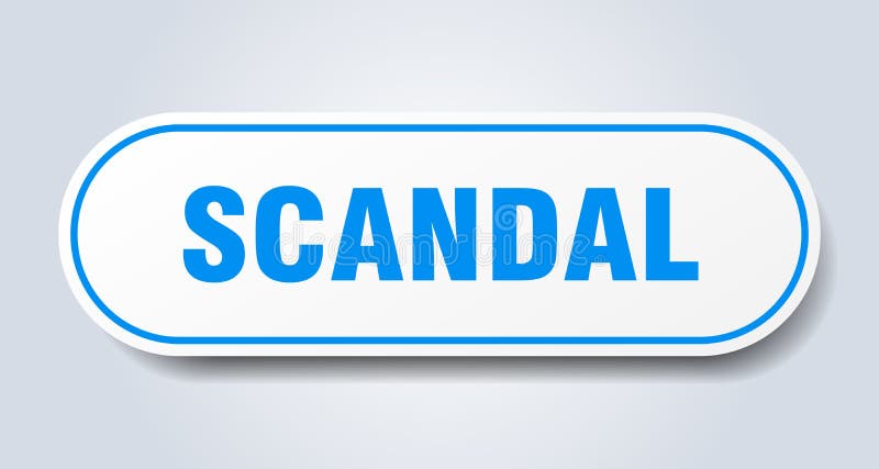 Scandal sticker. stock vector. Illustration of flat - 197147258