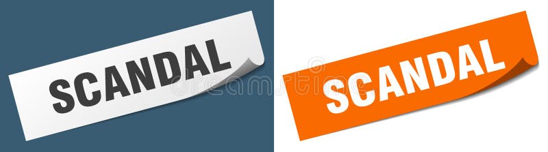 Scandal Sticker. Scandal Sign Set Stock Vector - Illustration of ...