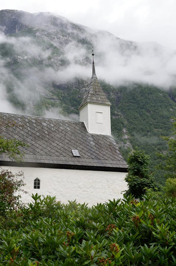 Eidfjord Old Church - Norway Stock Photo - Image of architecture ...