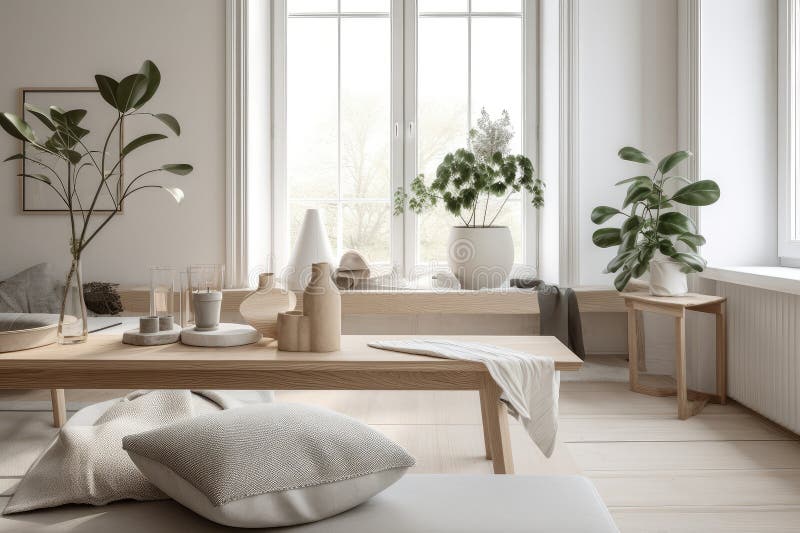 Scandi-inspired Interior, with Minimalist Decor and Natural Elements ...