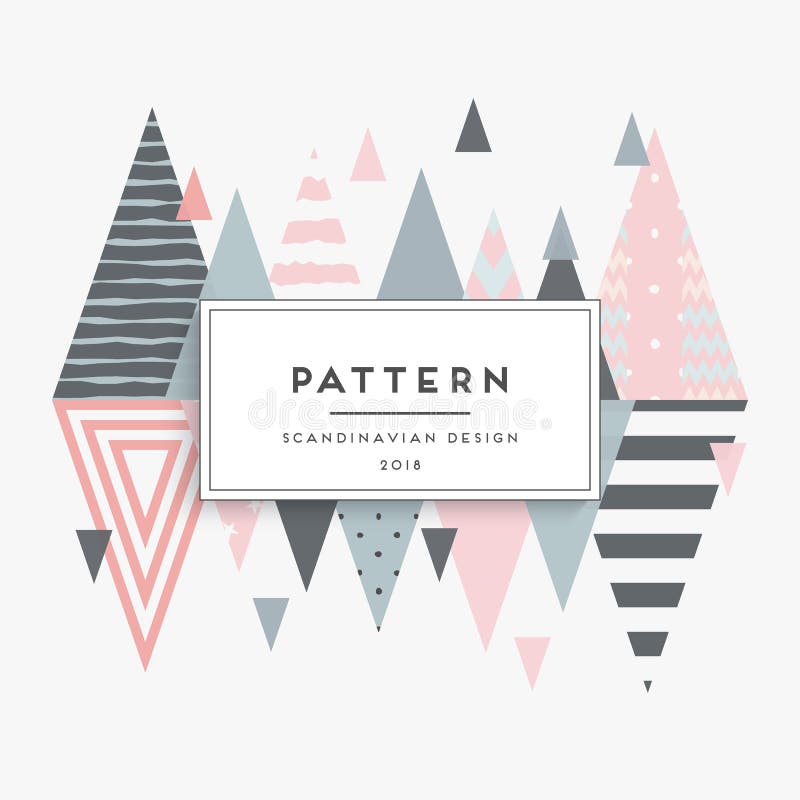 Scandinavian Geometric Background Stock Vector - Illustration of ...