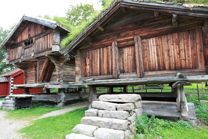 Scandinavian barn stock photo. Image of steps, norse - 11161770