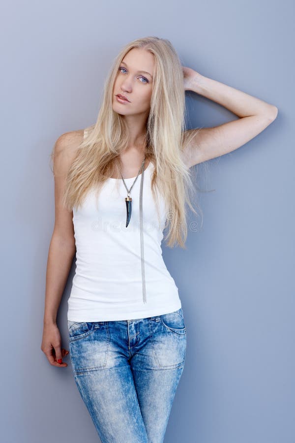 Scandinavian beauty stock photo. Image of clothes, female - 93782862