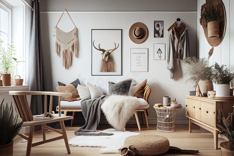 Scandinavian-boho Interior with Natural Materials, Minimalistic Details ...