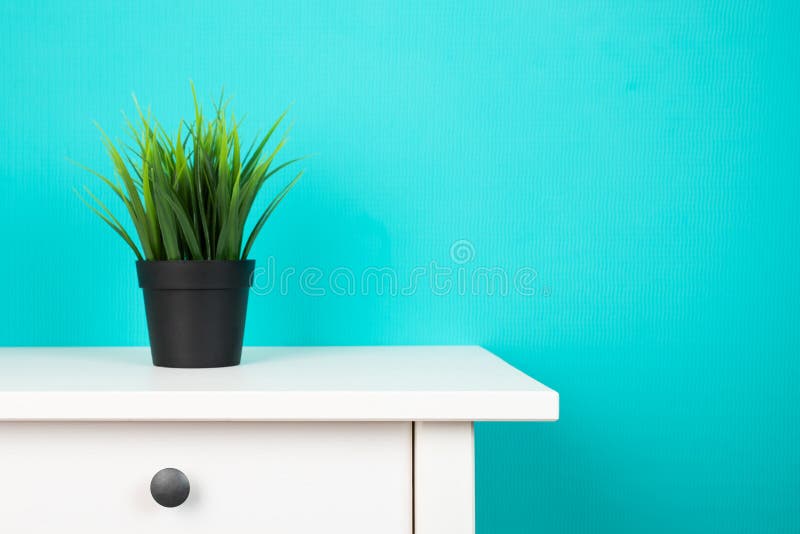 Scandinavian Design, Pot on a Table Stand, Minimalism Stock Image ...