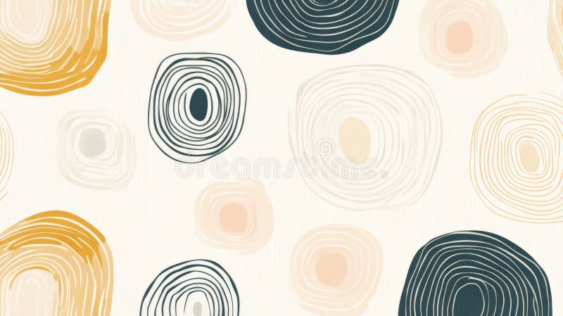 Scandinavian-inspired Abstract Pattern with Simple Lines and Soft ...