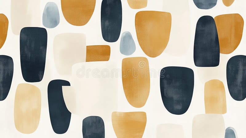 Scandinavian-inspired Abstract Pattern with Simple Shapes and Neutral ...