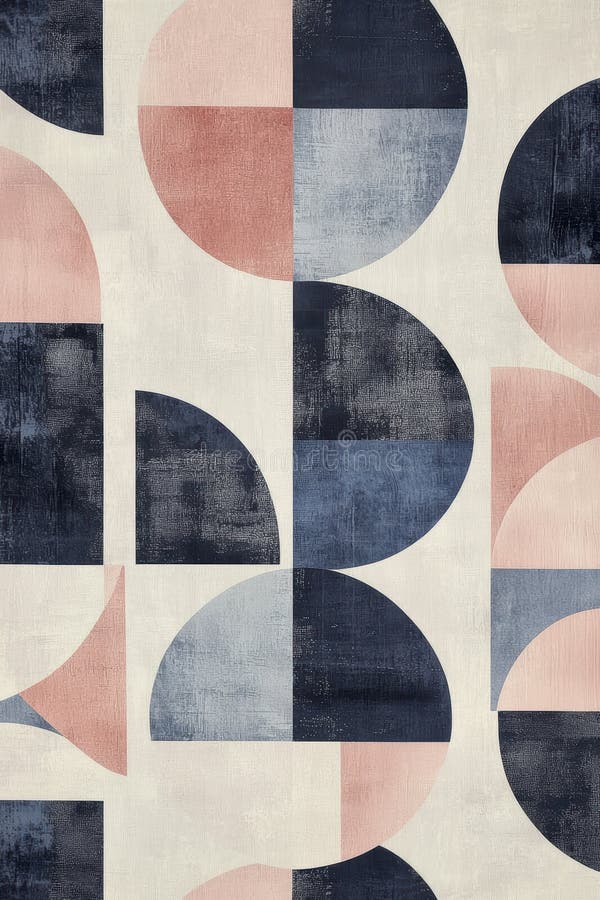 Scandinavian Inspired Geometric Pattern Design Stock Illustration ...