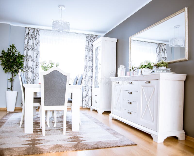 Scandinavian Interior Design - Nordic Style Stock Photo - Image of ...