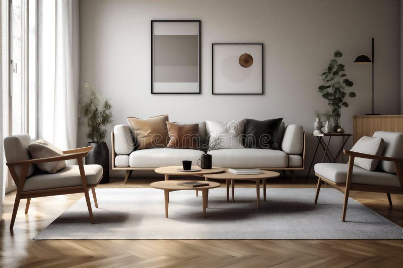 Scandinavian Minimalistic Living Room: Clean and Modern Interior Design ...