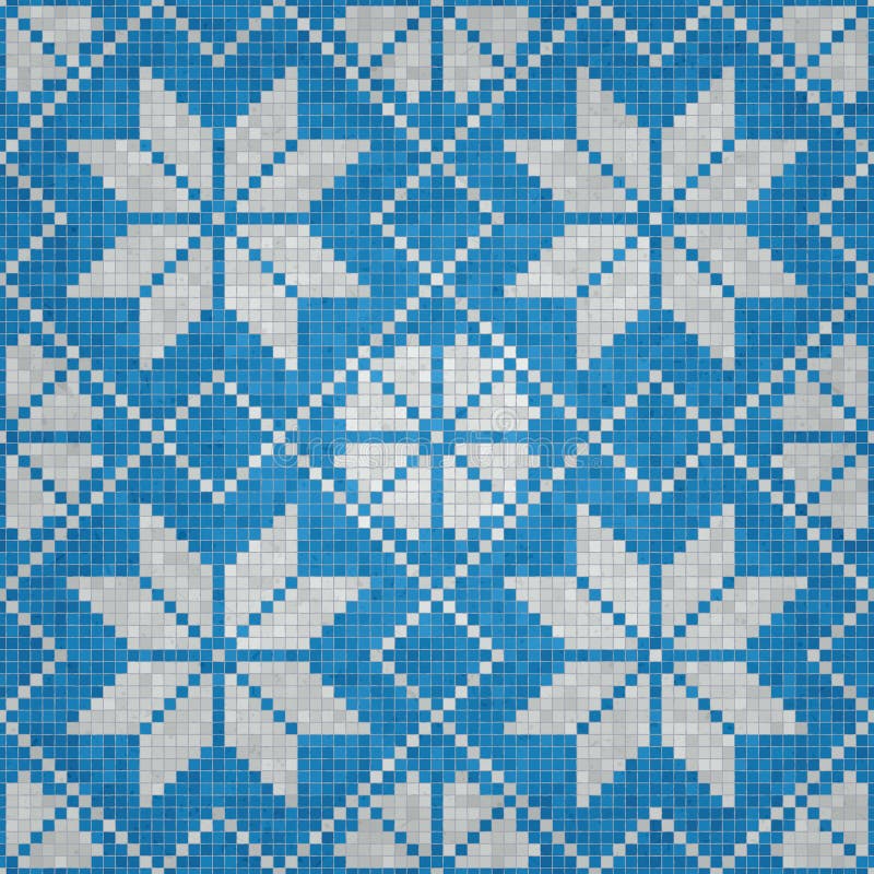 Scandinavian Mosaic Vector Pattern 26 Stock Vector - Illustration of ...