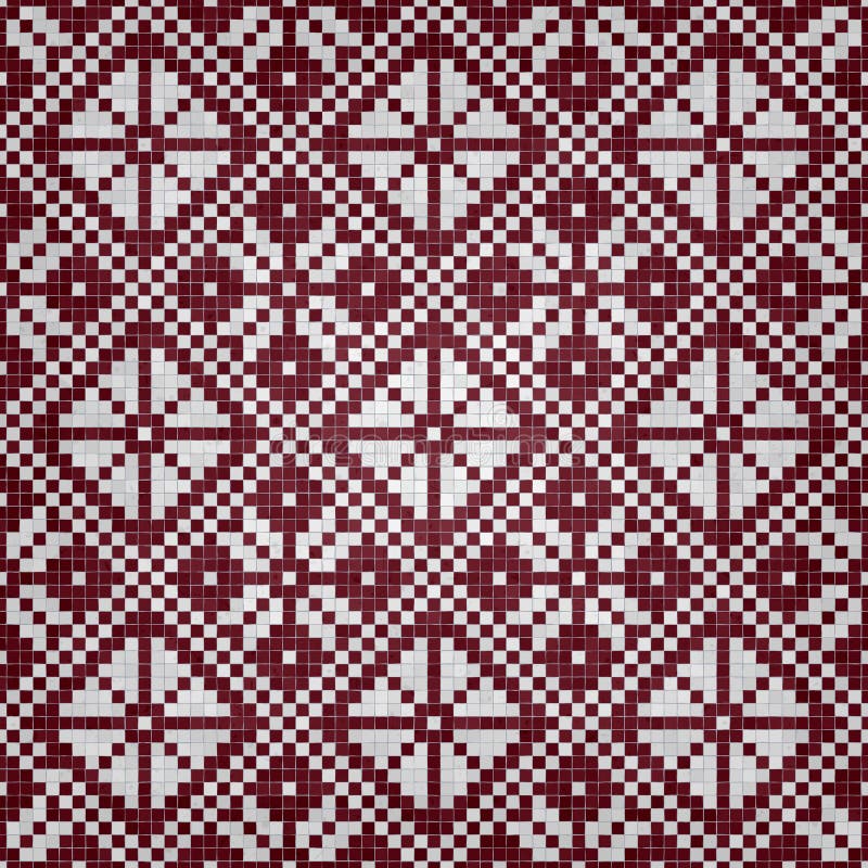 Scandinavian Mosaic Vector Pattern 29 Stock Vector - Illustration of ...