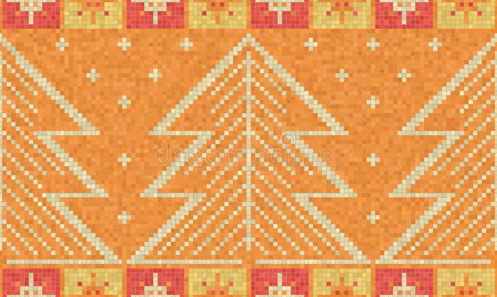 Scandinavian Mosaic Vector Pattern 34 Stock Vector - Illustration of ...