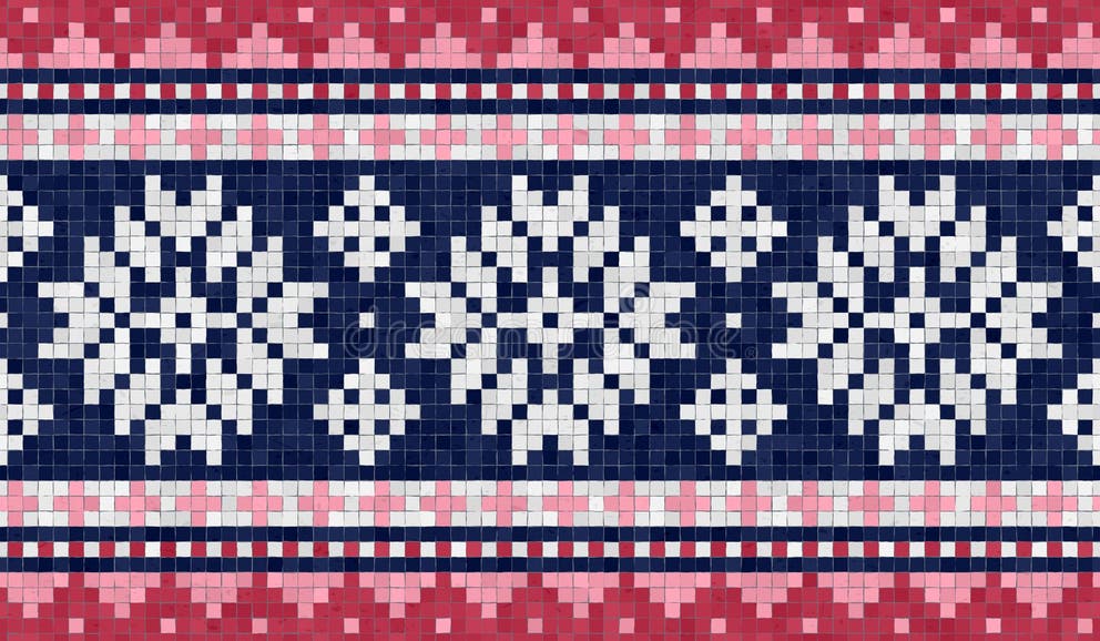 Scandinavian Mosaic Vector Pattern 35 Stock Vector - Illustration of ...