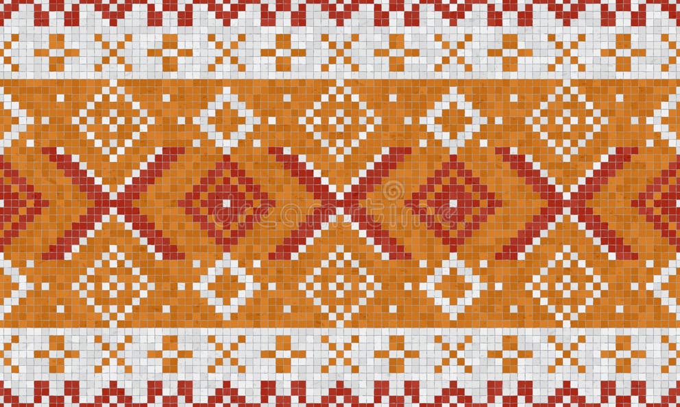 Scandinavian Mosaic Vector Pattern 40 Stock Vector - Illustration of ...