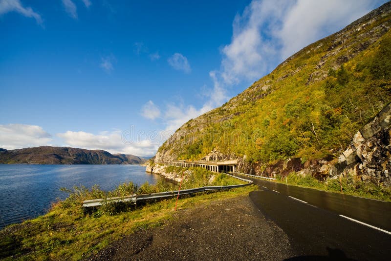 Scandinavian road stock image. Image of nature, beauty - 11231383