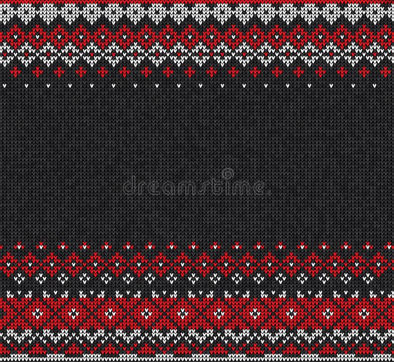 Scandinavian or Russian Style Knitted Background. Stock Vector ...