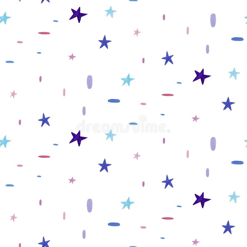 Abstract Pattern with Stars on a White Background Stock Illustration ...
