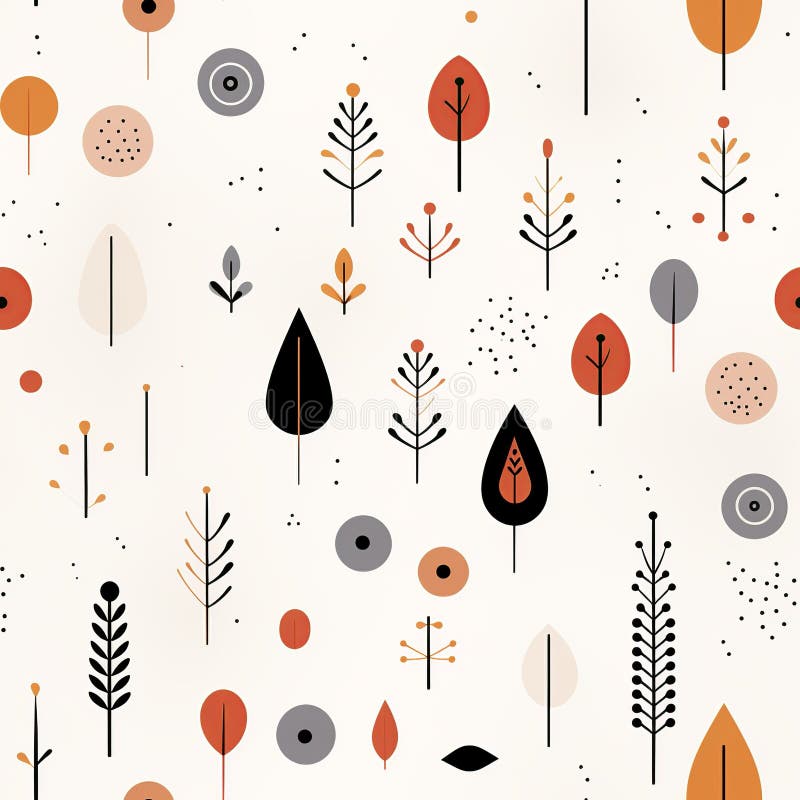 Scandinavian Simplicity: Minimal Pattern Stock Illustration ...
