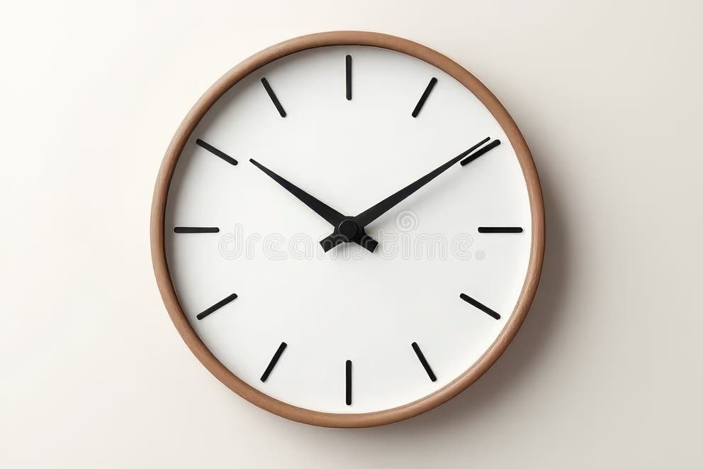 Scandinavian-Style Wall Clock for Elegant Interior Design Stock ...