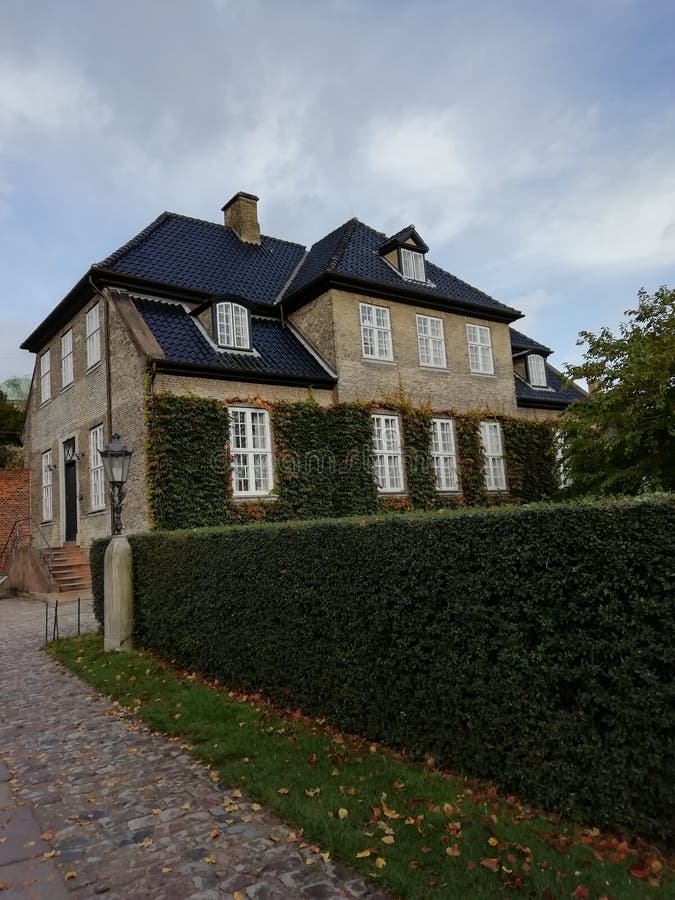 Scandinavian Typical House View Denmark Stock Photo - Image of view ...