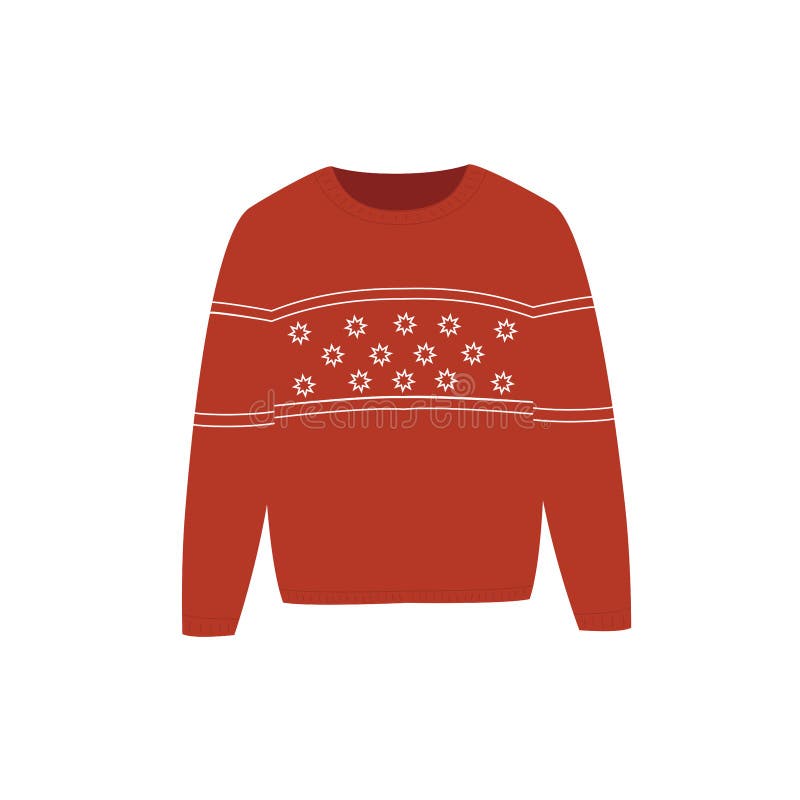 Scandinavian Warm Wool Winter Sweater Stock Vector - Illustration of ...