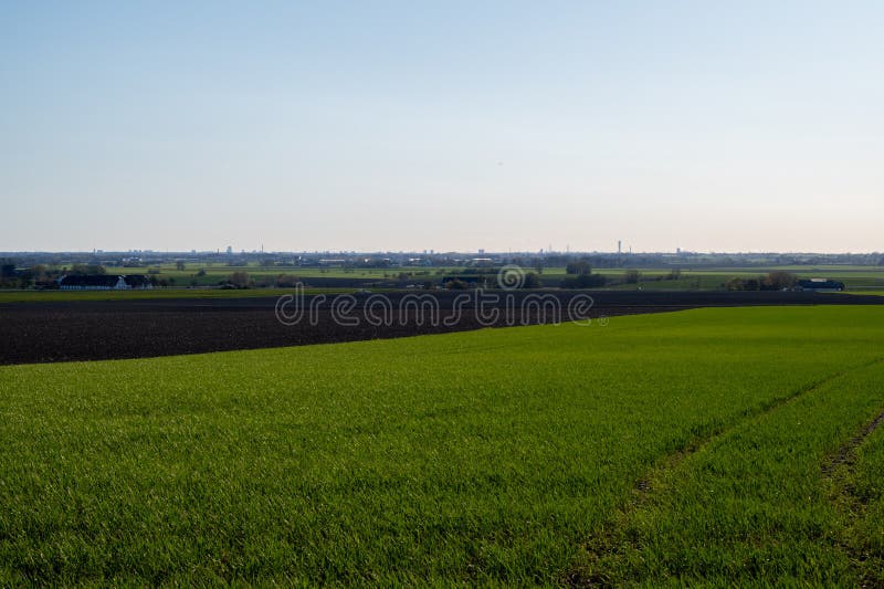 Scanian Landscape in Southern Sweden during Early Spring Stock Image ...