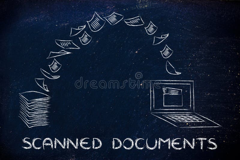 Paperless Office: Scanning Documents and Turning Paper into Data Stock ...