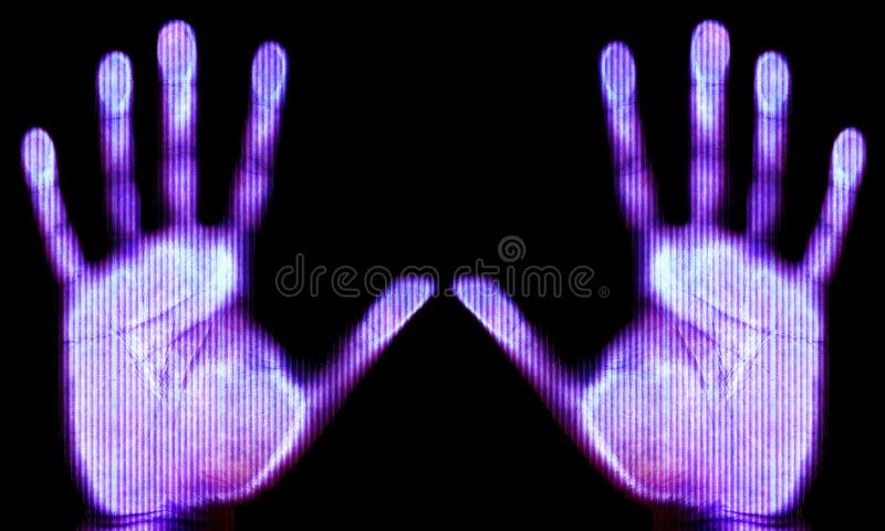 Scanned hands stock image. Image of detection, alarm, idea - 2716945