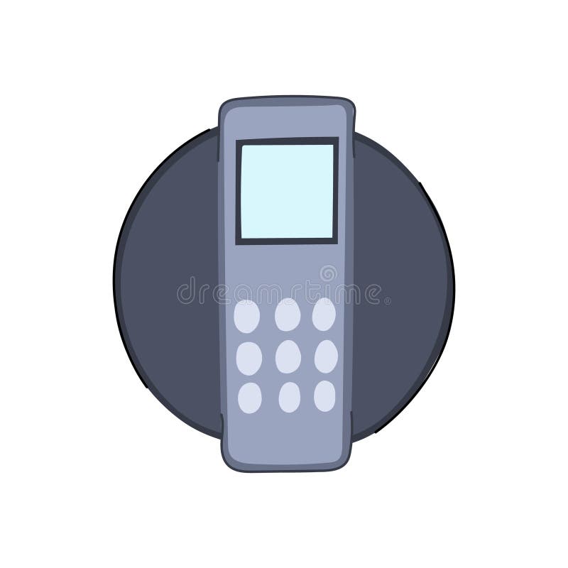 Scanner Biometric Security Device Cartoon Vector Illustration Stock ...