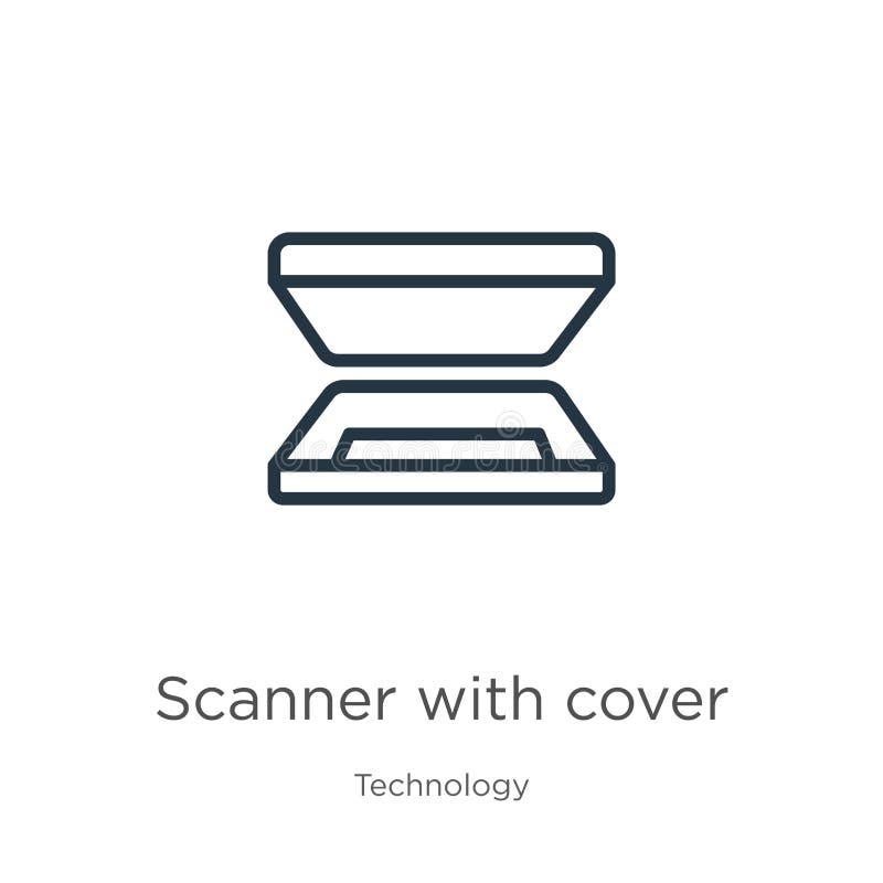 Scanner Linear Icon. Modern Outline Scanner Logo Concept On Whit Stock ...
