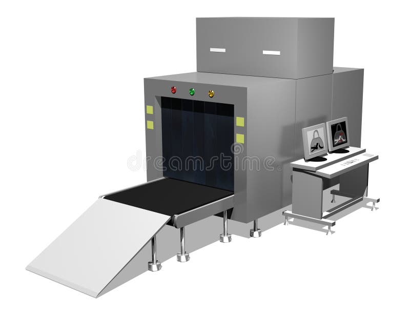 Scanner per bagagli illustrazione di stock. Illustrazione di verifica ...