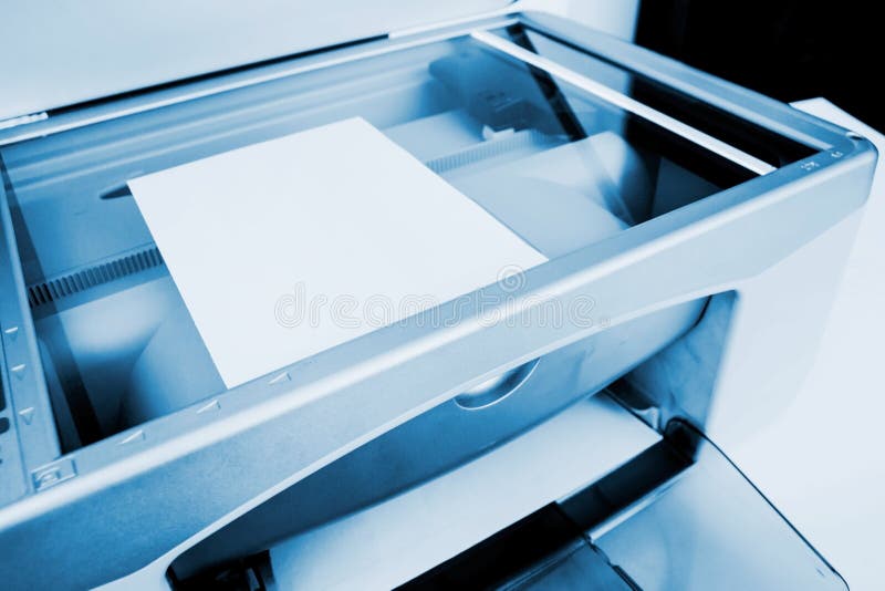 Scanner device working stock photo. Image of digital - 33705886