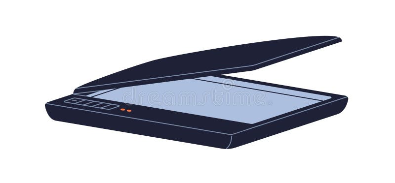 Scanner, Digital Scanning and Document Processing Device. Flatbed ...